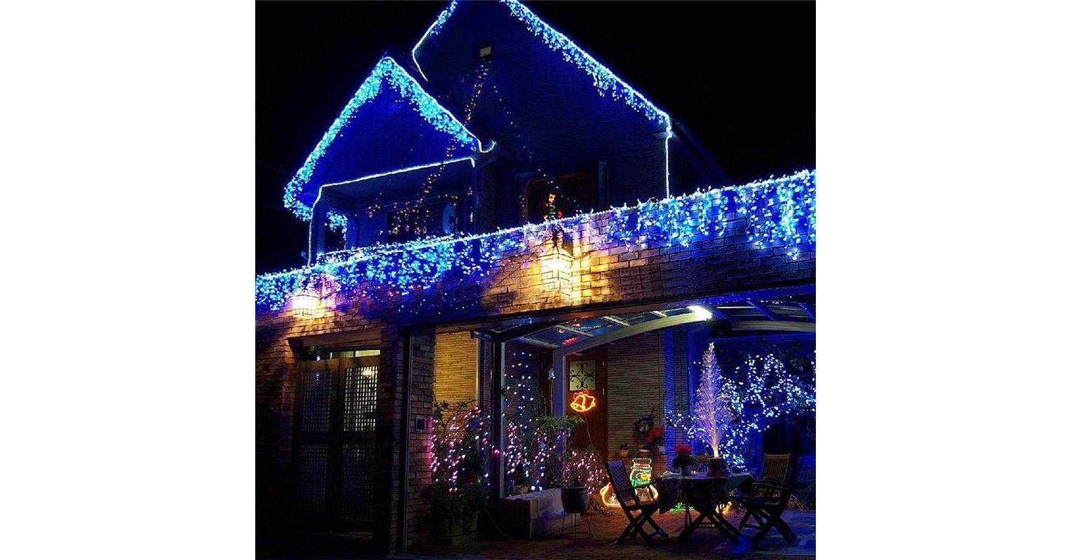 180 LED-es 8 programos karácsonyi jégcsap fényfüzér, izzósor, 8,5 m ... 180 LED-es 8 programos karácsonyi jégcsap fényfüzér, izzósor, 8,5 m ...