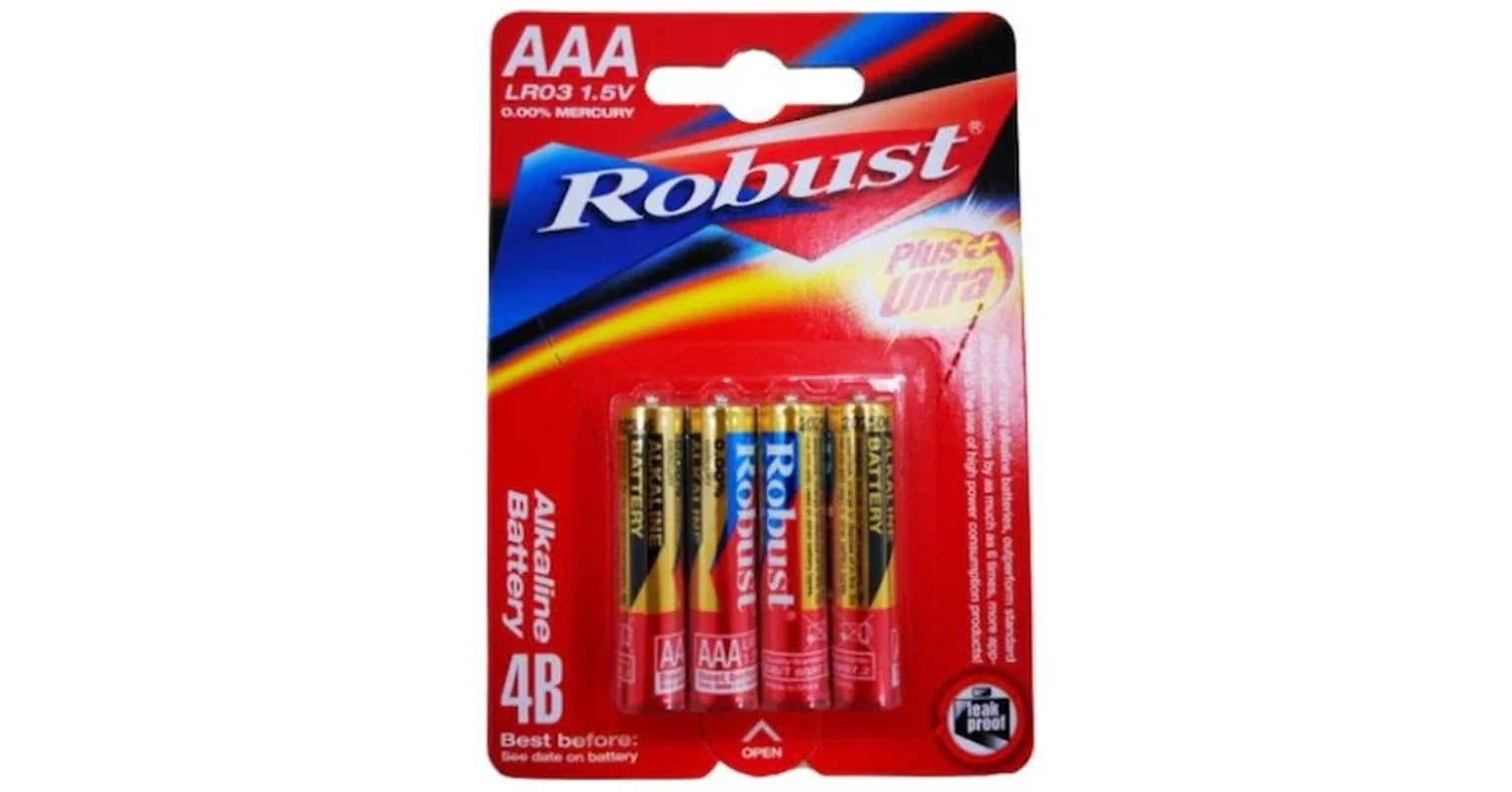 Robust AAA alkáli ceruzaelem 1,5 V Ultra Plus - 4 db - Otthon