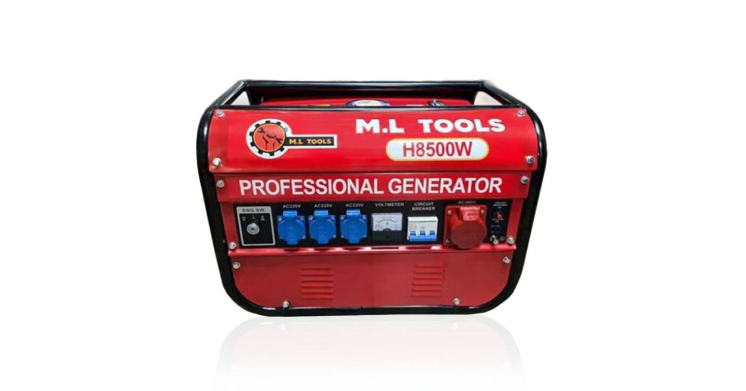 M.L. Tools H8500W benzinmotoros aggregátor, generátor, 3 fázisú áramfejlesztő - 8500W - Barkács ...