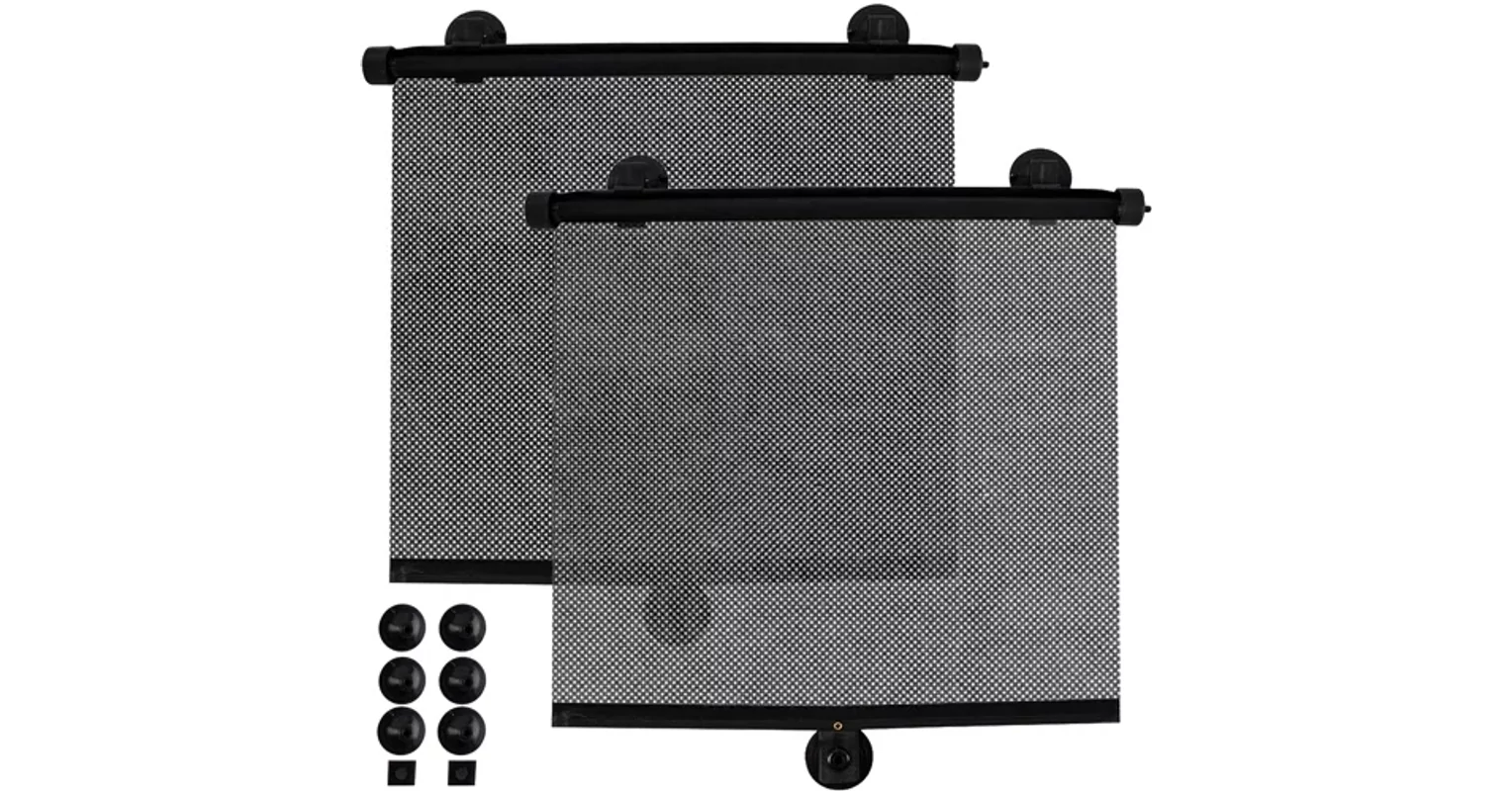 Rolós autós napellenző, árnyékoló roló, sötétítő oldalablakra, 2 db, 41 ...