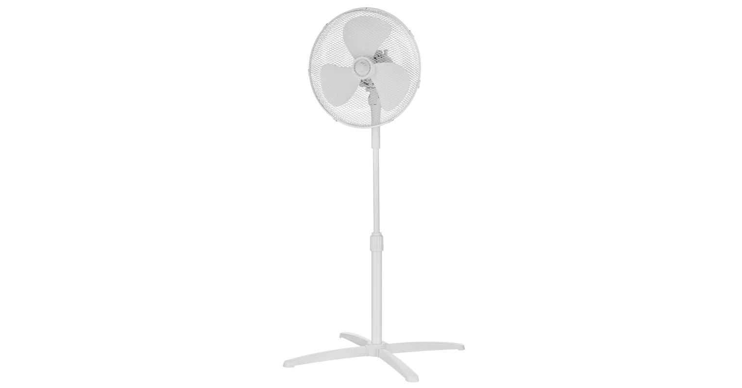MIDEA FS40-21M álló ventilátor, 40 cm-es lapátátmérő, állítható magasság, 3 fokozat, 40W, fehér ...