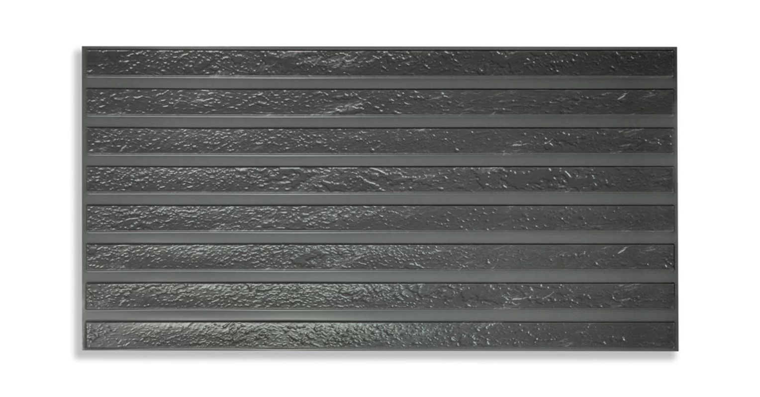 3D PVC falpanel Black Granite fekete gránit - 3D PVC falpanelek, beltérre